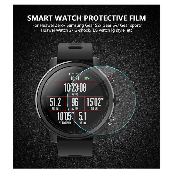 Jual Tempered Glass Jam Smartwatch Universal Diameter Layar 30mm - 42mm ...
