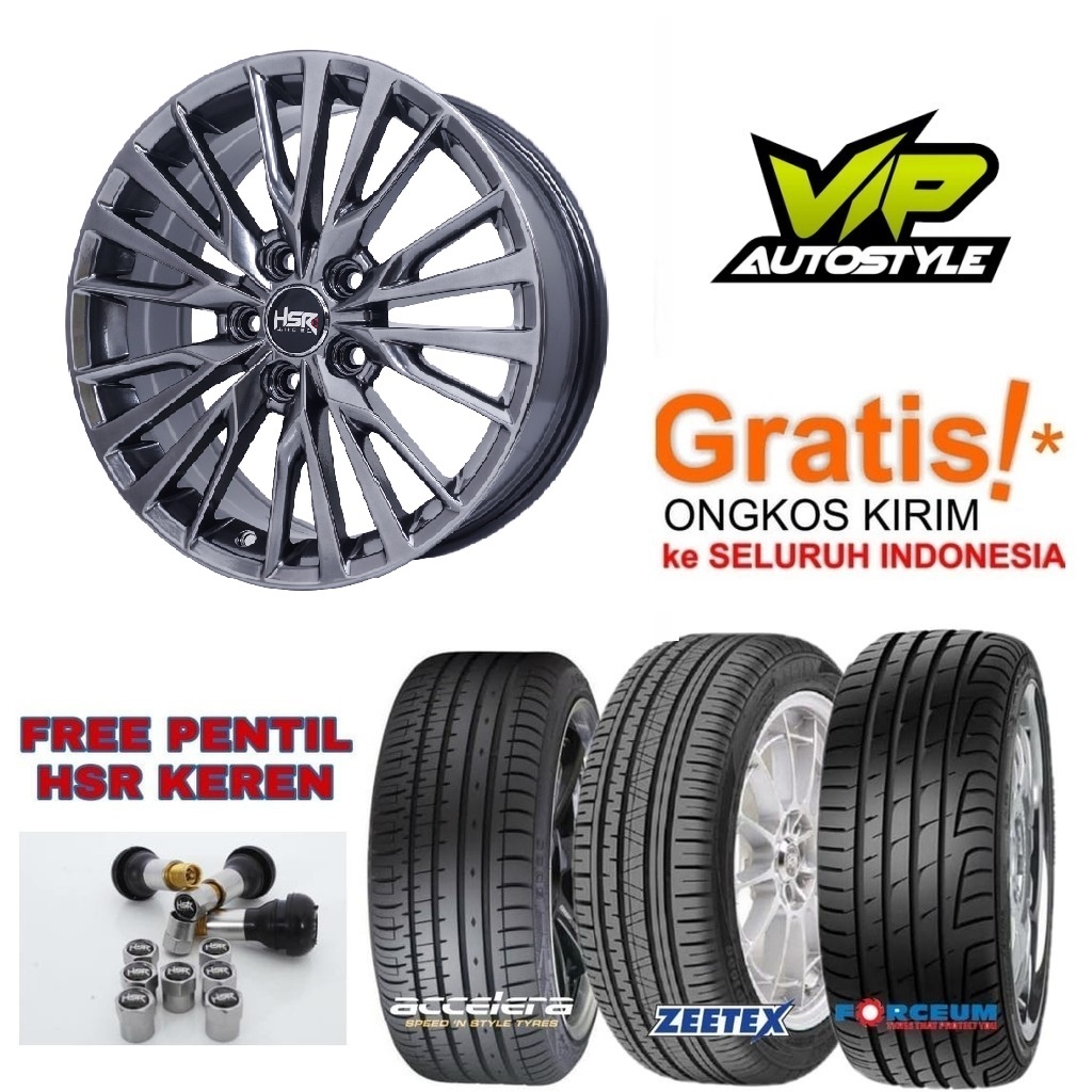 Jual Promo Paket Velg Hsr R17 Plus Ban Ring 17 Murah Type HSR WIEGEN ...