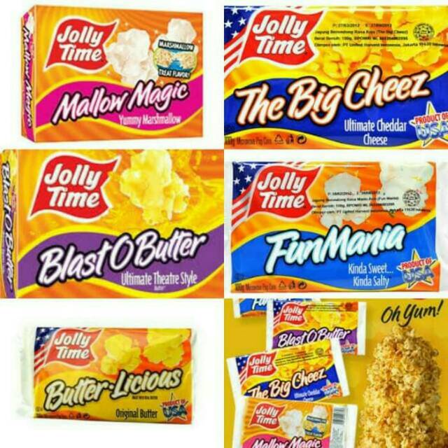 Jual Jolly Time popcorn / pop corn / snack / jolly time | Shopee Indonesia