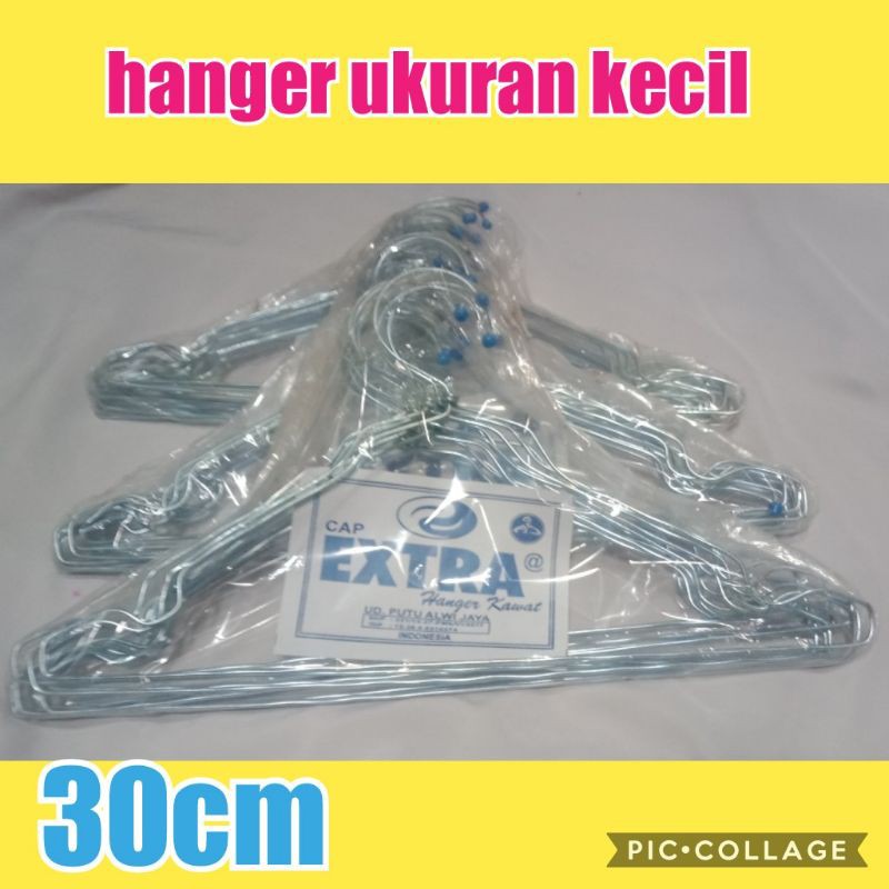 Jual hanger/gantungan baju ukuran kecil, 30cm | Shopee Indonesia