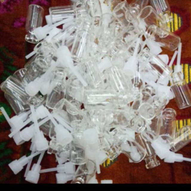 Jual 100pcs Botol tester lidi kaca untuk Cairan Lab Sampel Stik Plastik ...