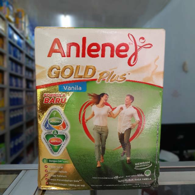 Jual ANLENE GOLD 5X VANILA 600gr,ANLENE GOLD 5X COKELAT 600G | Shopee ...