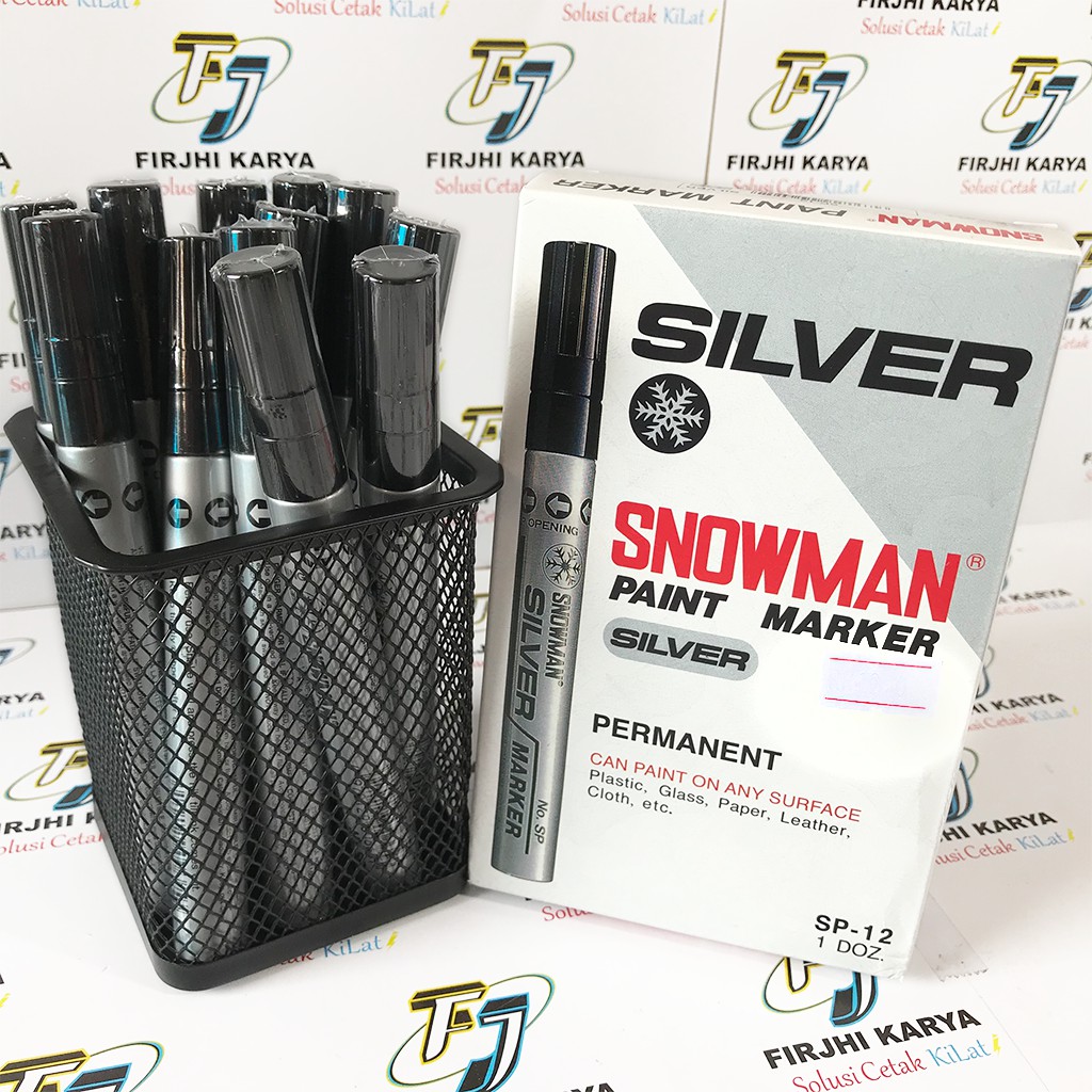 Jual Spidol Silver Permanen - Snowman | Shopee Indonesia