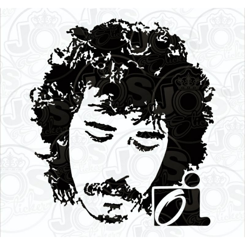 Jual CUTTING STICKER SILUET WAJAH IWAN FALS | Shopee Indonesia