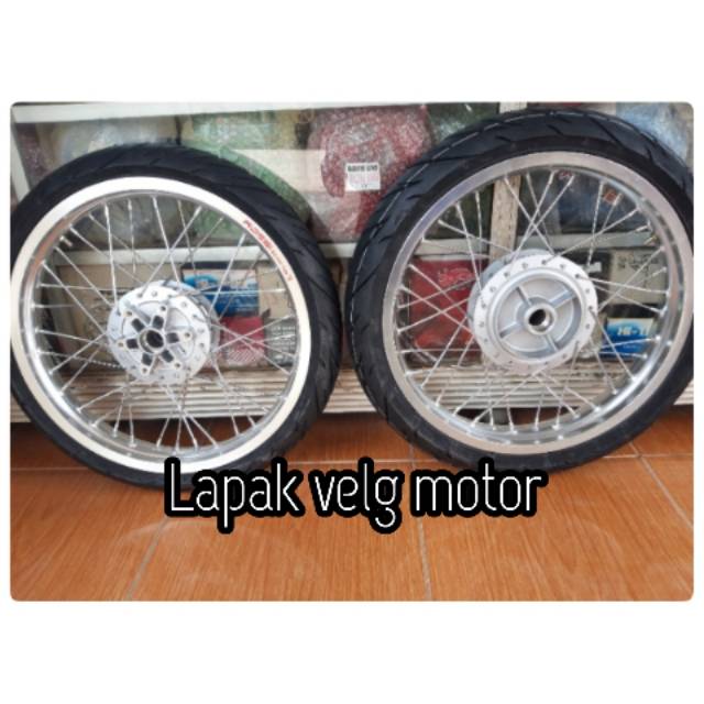 Jual Velg scorpio tromol ori uk ring 185/215x17 wm silver plus ban ...