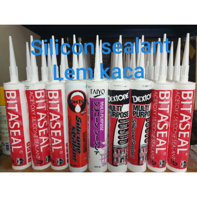 Jual Lem kaca atau Silicon sealant. Lem silikon perekat kaca. lem ...