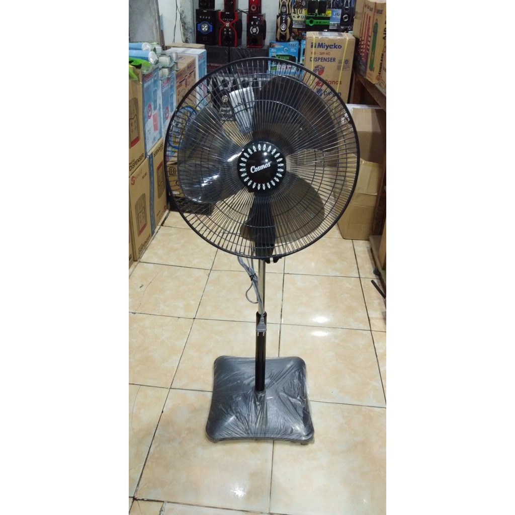 Jual Kipas Angin Berdiri Stand Fan Cosmos 16SDB 16 SDB 16 inch Hitam ...