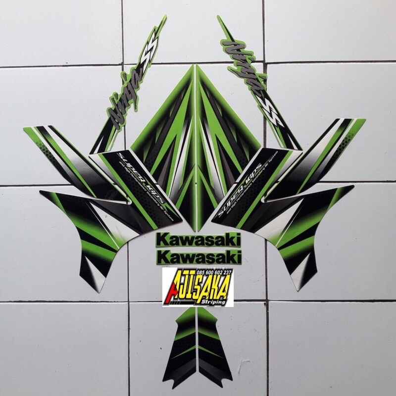 Jual stiker ninja ss 2013 hijau striping ninja ss 2013 hijau striping ...