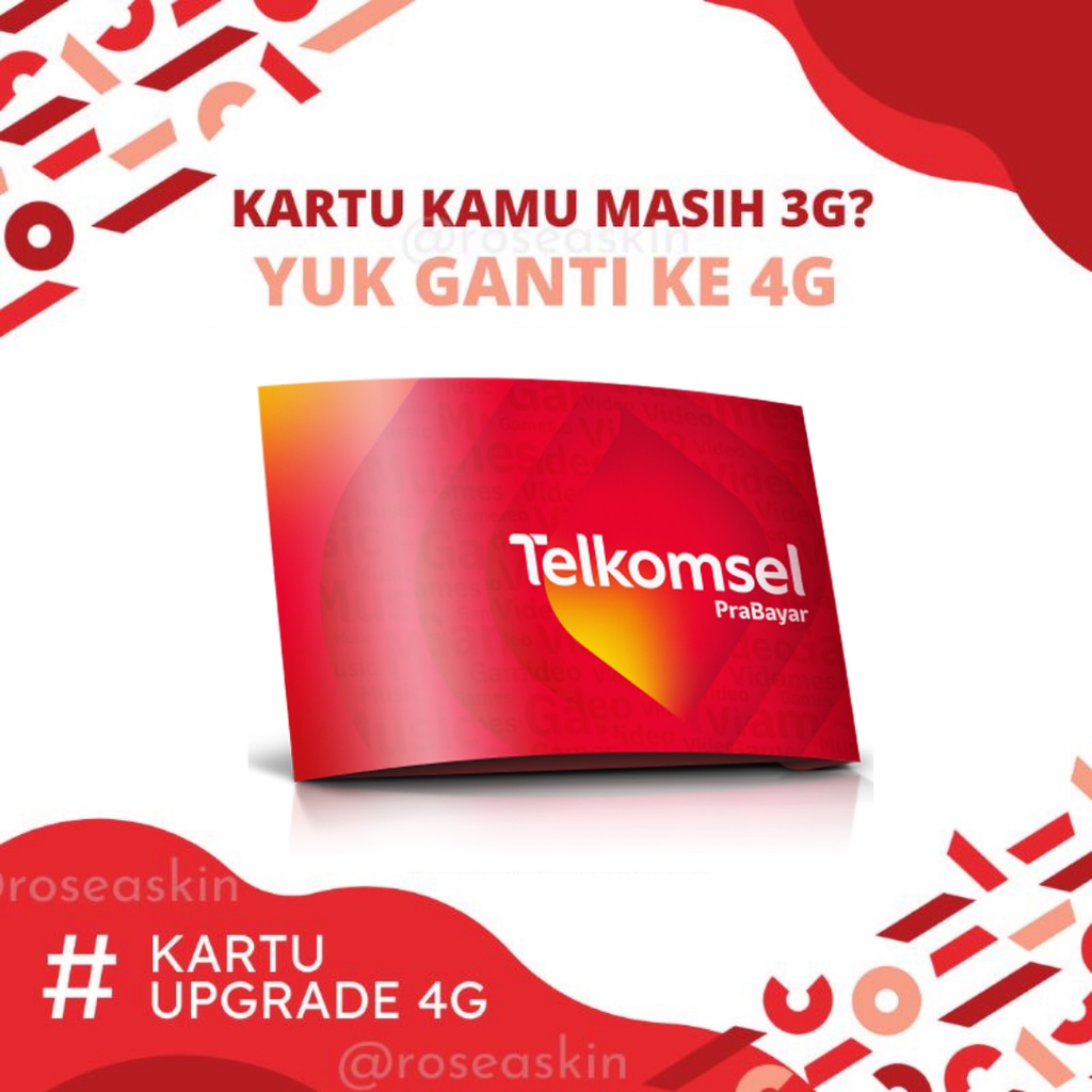 Jual Kartu Perdana Upgrade 3G ke 4G Free 30GB / 15GB ( Telkomsel Simpati AS Loop ) | Shopee ...