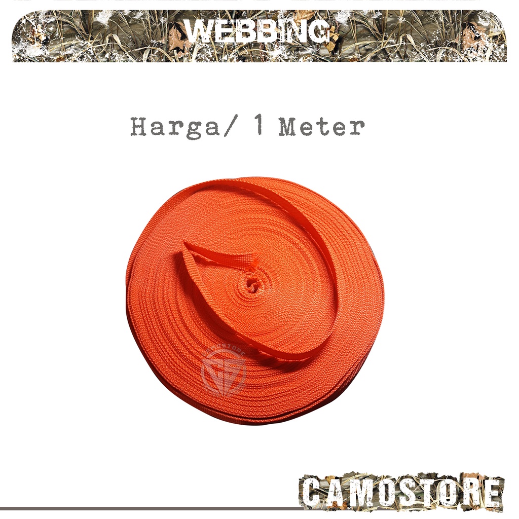 Jual Tali Webbing Webing 2cm PER METER Single Berkualitas | Shopee ...
