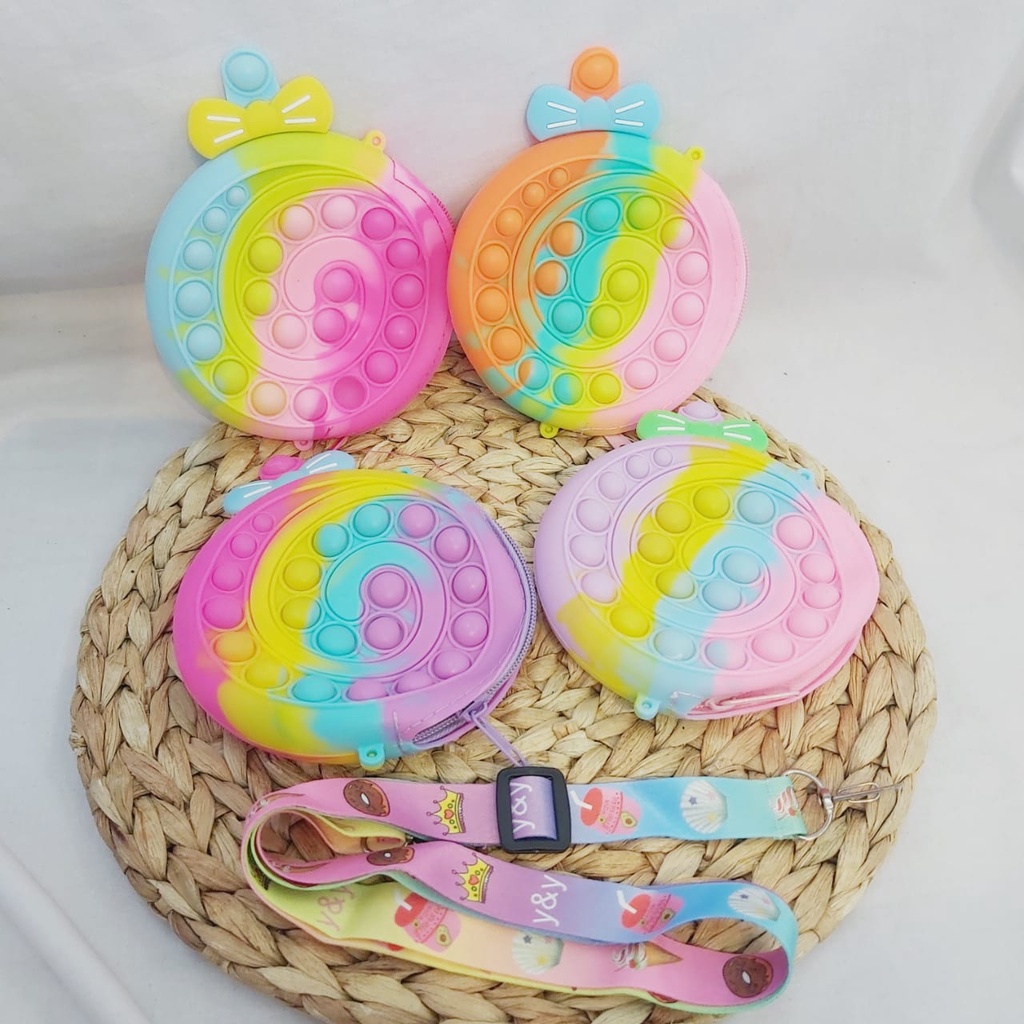 Jual TAS SELEMPANG POP ITS / POP IT ANAK BULAT TERBARU VIRAL CUTE LUCU ...
