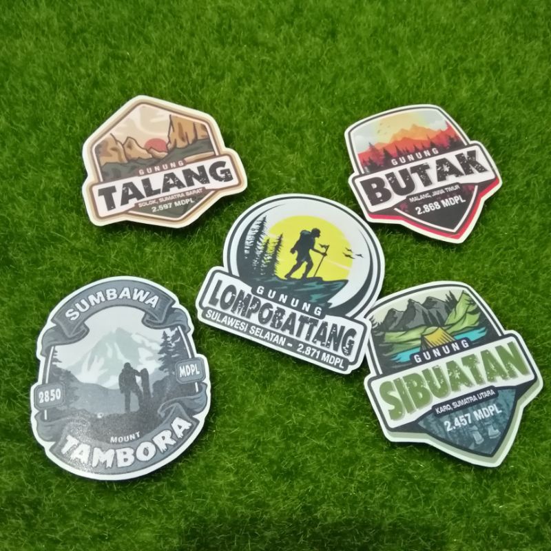 Jual stiker waterproof gunung - sticker outdoor tempelan anti air ...