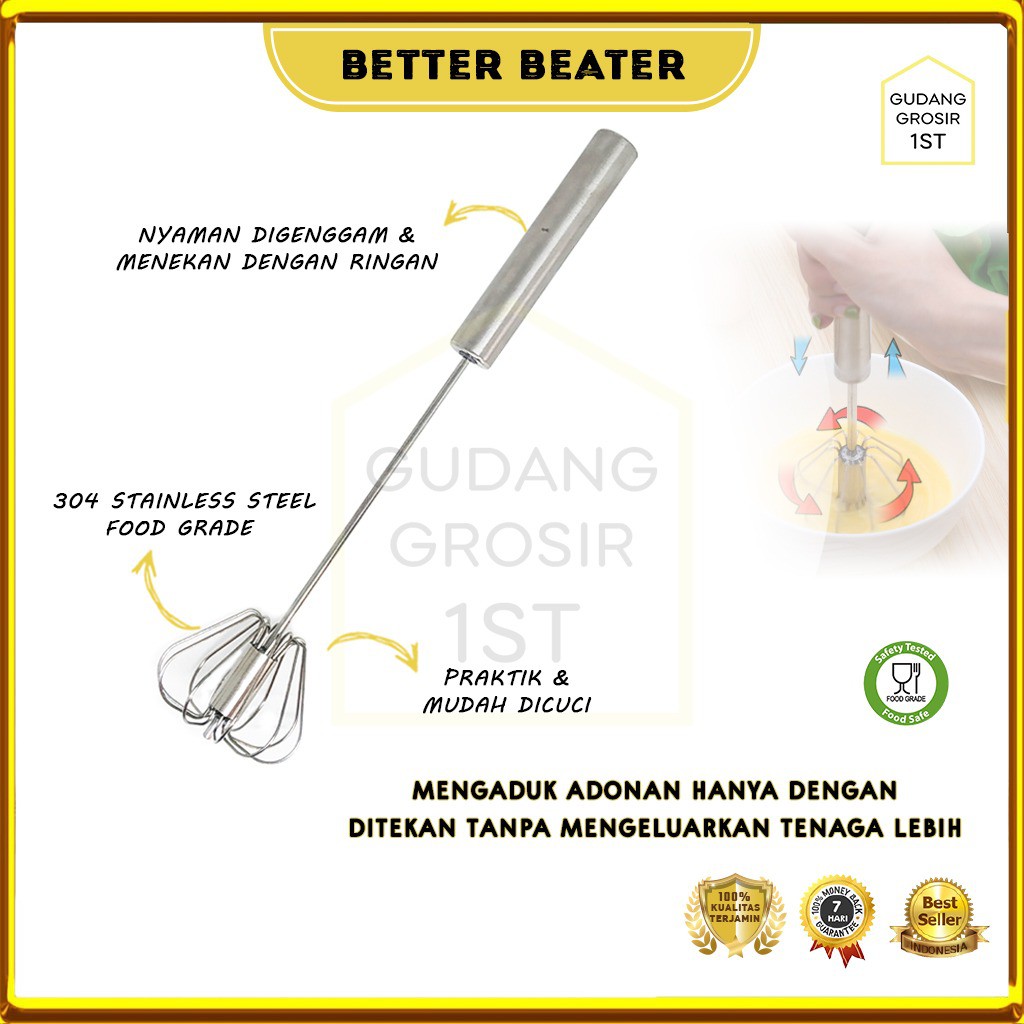 Jual Better Beater Alat Pengocok Telur Pengocok Serbaguna Adonan Kue ...
