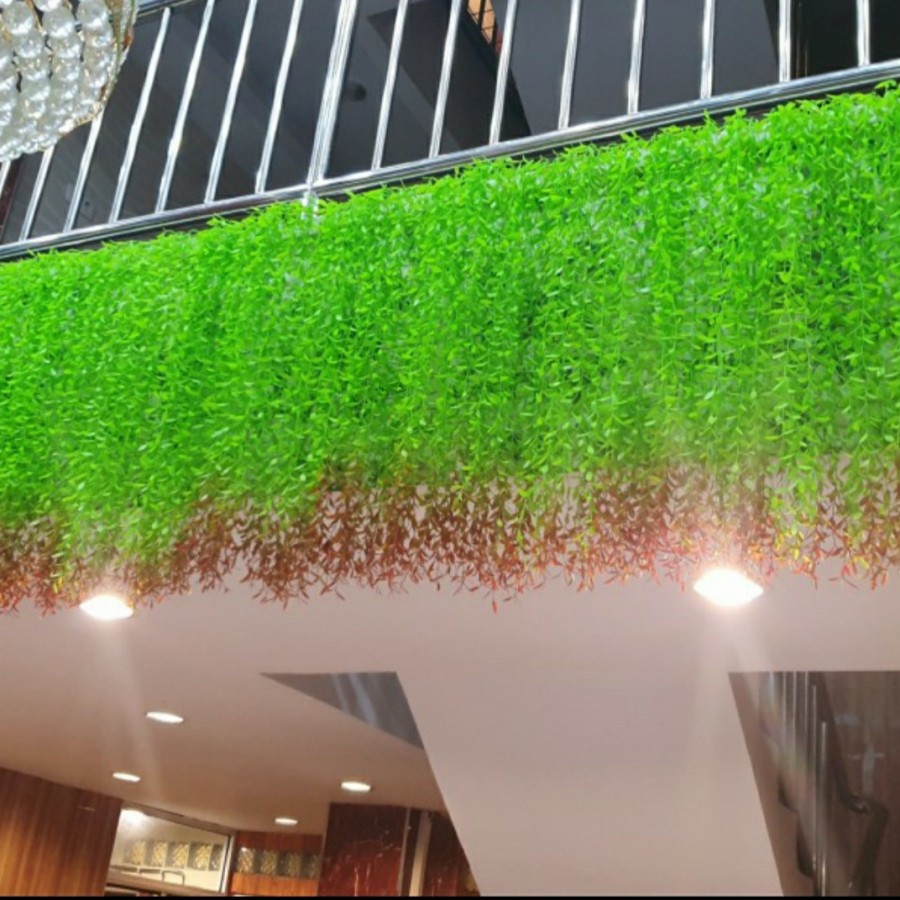 Jual daun hias dekorasi rambat plastik daun sulur hiasan pagar dinding ...