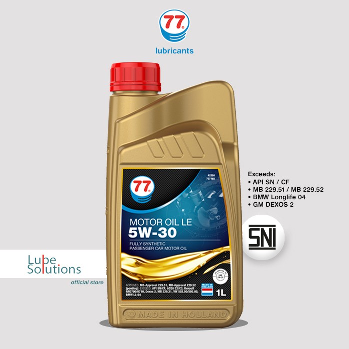 Jual OLI 77 LUBRICANTS MOTOR OIL LE 5W-30 (Liter) | Shopee Indonesia