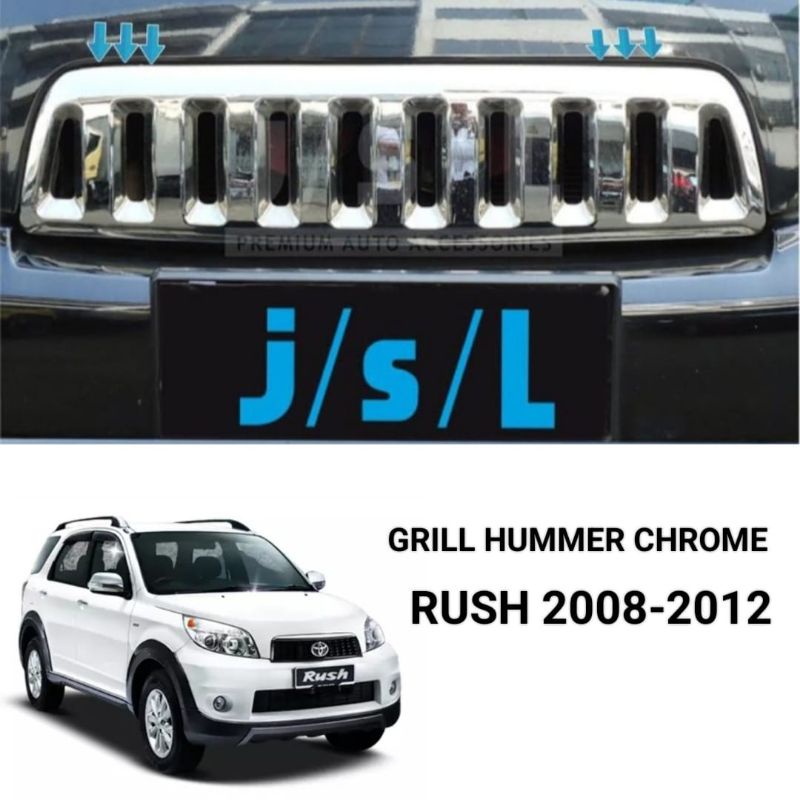 Jual GRILL DEPAN MOBIL RUSH LAMA 2008-2012 MODEL HUMMER ORIGINAL JSL ...