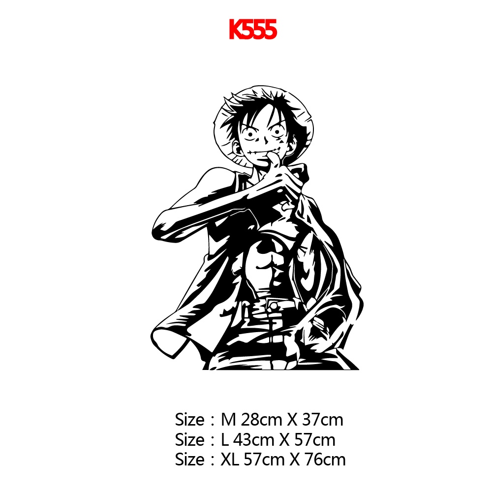 Jual Cutting Sticker Anime Cartoon One Piece Wall Decal Living Room ...