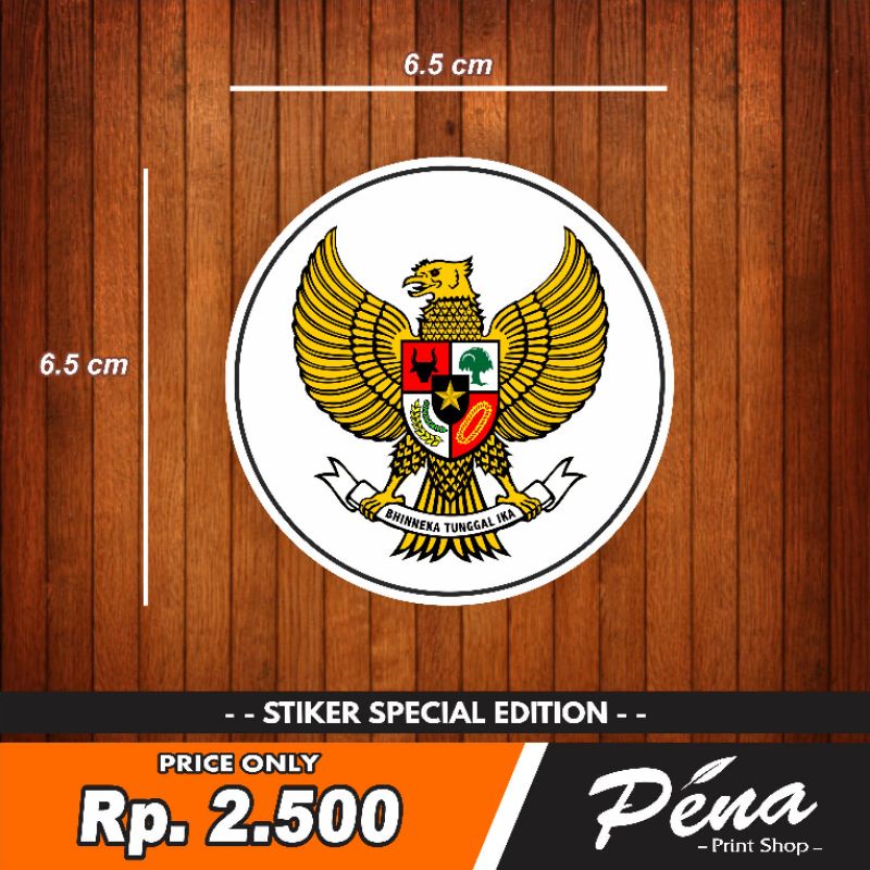 Jual Sticker Stiker Garuda Bhineka Tunggal Ika Lambang Negara | Shopee ...