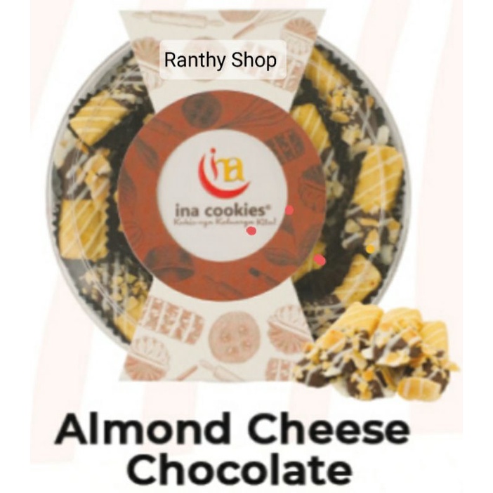 Jual Ina cookies Almond Cheese Chocolate Kue Kering ranthy1219 | Shopee ...