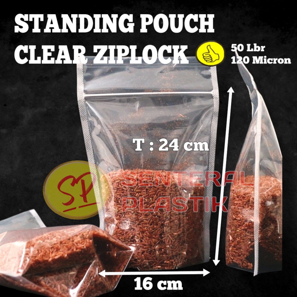 Jual Standing Pouch Ukuran 16 x 24 / Plastik STP / Standing Pouch ...