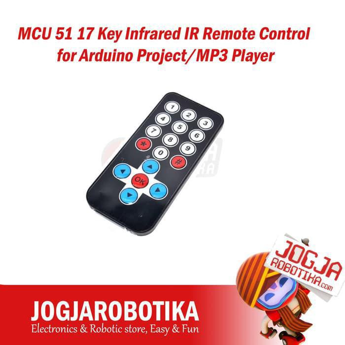 Jual MCU 51 17 Key Infrared IR Remote Control for Arduino Project MP3 Player | Shopee Indonesia