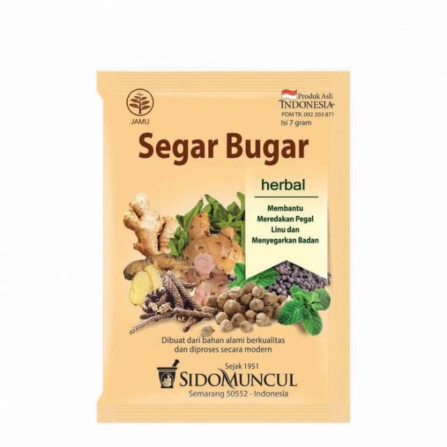 Jual Jamu Segar Bugar Sidomuncul - Meredakan Pega linu & Menyegarkan ...