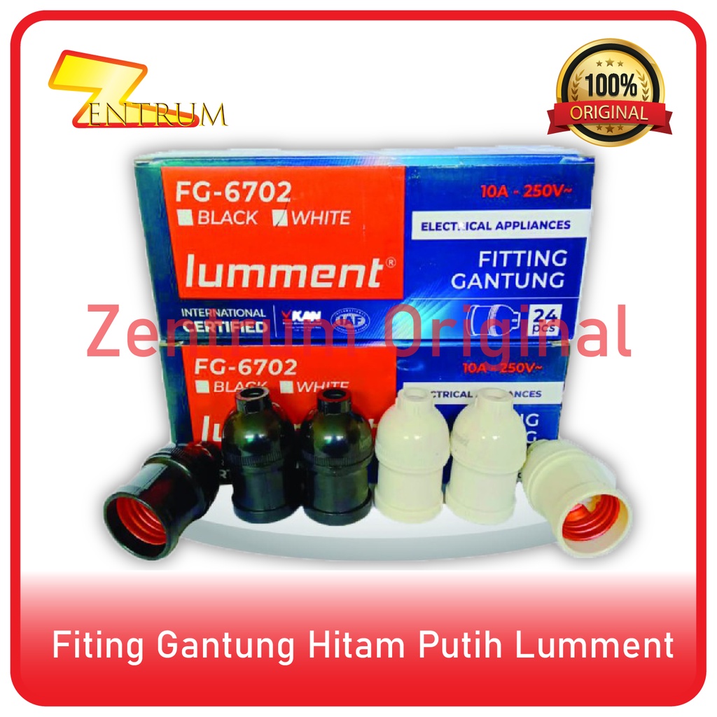 Jual Fitting Gantung Hitam Putih Lumment SNI | Shopee Indonesia