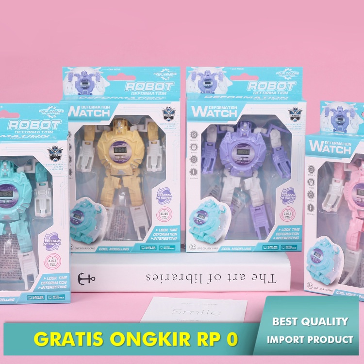 Jual Jam Tangan Anak Kreatif Elektronik Deformasi Menonton Kartun ...