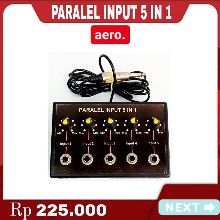 Jual Paralel Input 5 In 1 Mic Microphone | Shopee Indonesia
