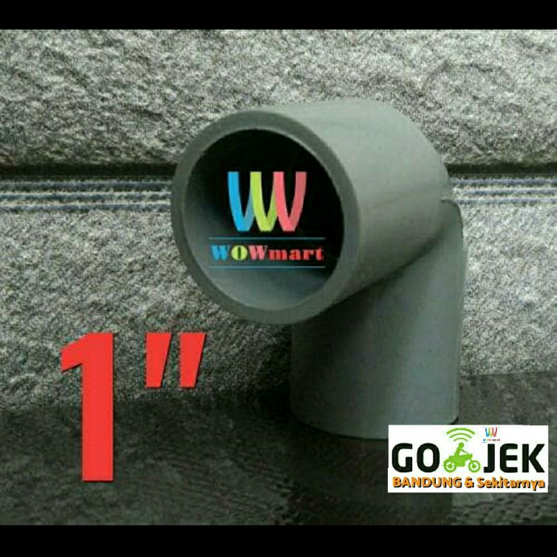 Jual Keni 1 " Inch PVC Polos Inci Belokan 1" Elbow Knee Sambungan Pipa | Shopee Indonesia