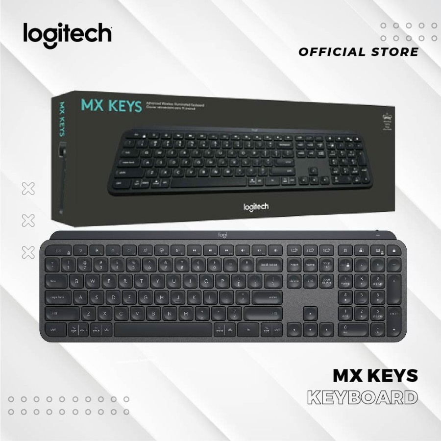Jual Logitech Mx Keys Keyboard Wireless Bluetooth Backlit Shopee Indonesia