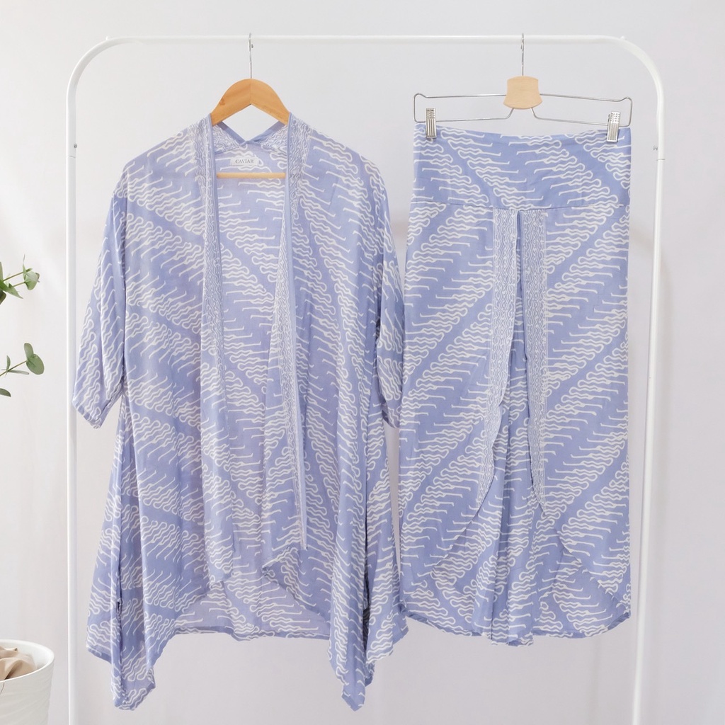 Jual ONE SET BATIK WANITA MODERN SETELAN CELANA PANJANG BATIK SET BATIK ...