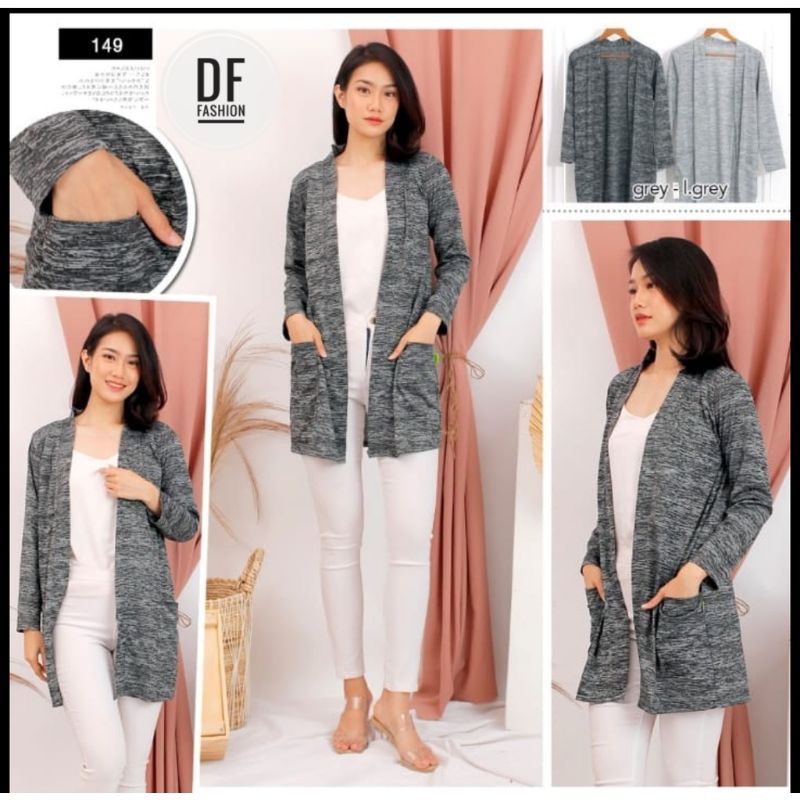 Jual CARDIGAN ATASAN WANITA/ MOTIF POLOS | Shopee Indonesia