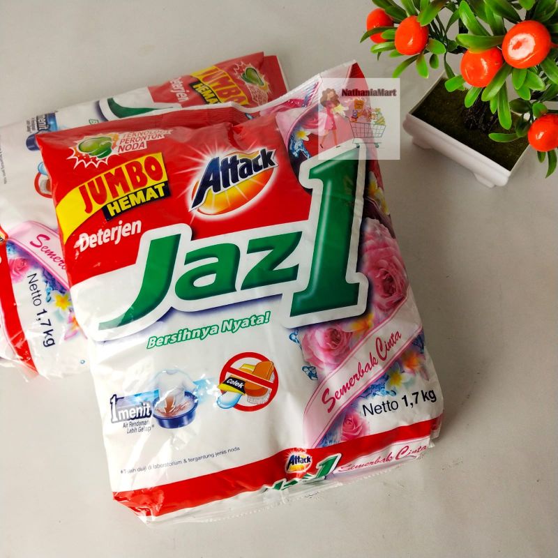 Jual Attack Jaz 1 Detergent 1.5 Kg / Jazz One Attack Jumbo 1500 Gr | Shopee Indonesia
