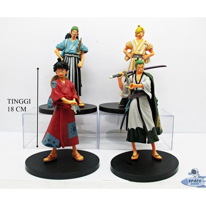 Jual Figure Set One Piece Luffytaro Zorojuro Sangoro Usohachi Arc Wano ...
