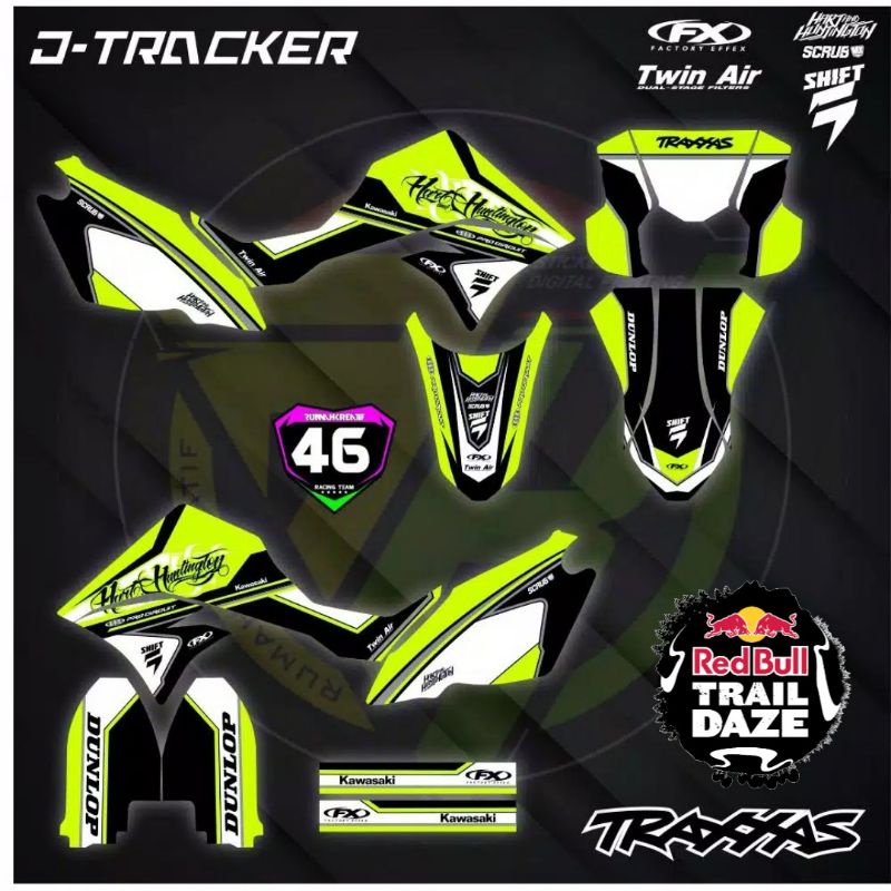 Jual Decal Sticker Striping Variasi Fullbody KLX DTRACKER 150 2016-2022 ...