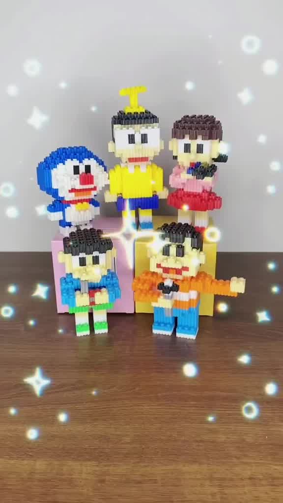 Jual SMY Toystown Nano Blocks Doraemon 6041-44-45 Mini 3D Model, Mainan ...