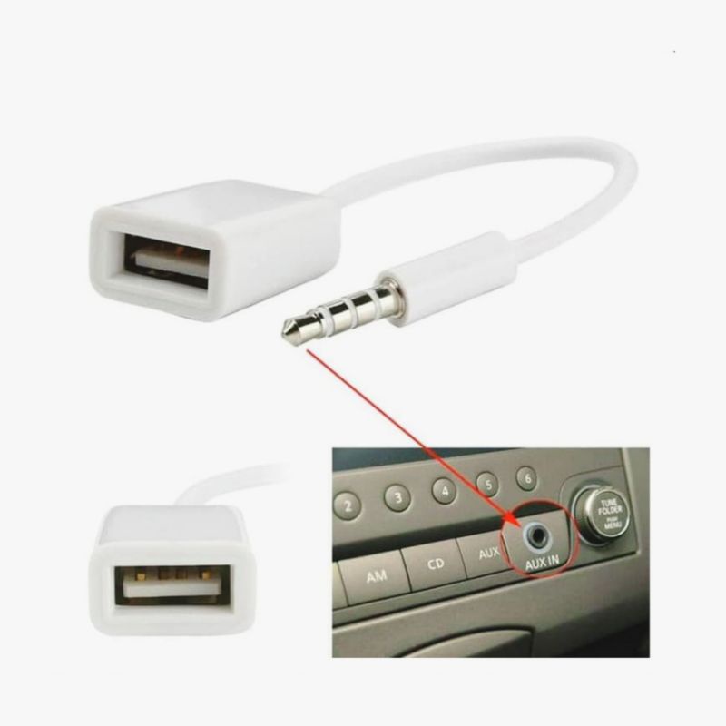 Jual Konektor Audio AUX Male ke USB Sambungan Connector jack 3.5mm ...