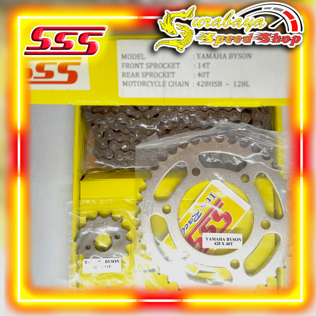 Jual SSS Chain Kit Gear Set Baja Byson Lengkap Gear Depan Belakang ...