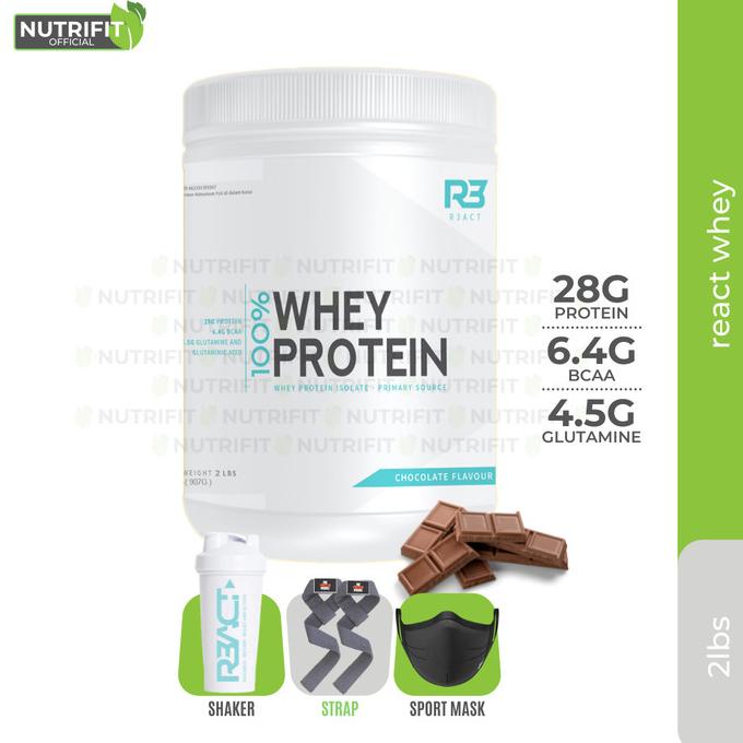 Jual R3ACT 100% WHEY PROTEIN 2 LBS | REACT WHEY 2LBS FDGS56415C ...