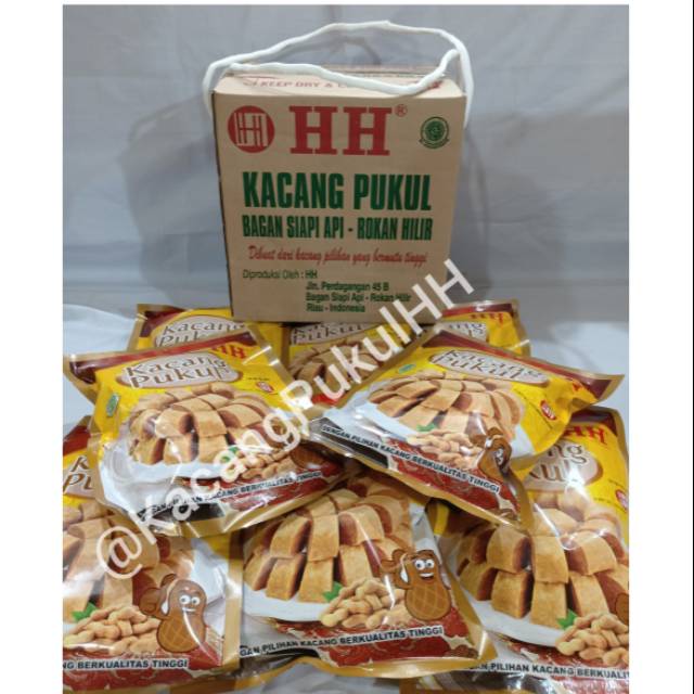 Jual Kacang Pukul HH 1 Paket Isi 8 Bungkus Ukuran Kacang Nya Besar Khas ...