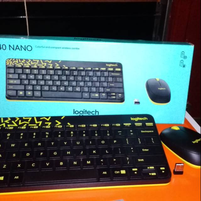 Jual Logitech MK240 Nano - Wireless Mouse Keyboard - Bumblebee Hitam ...