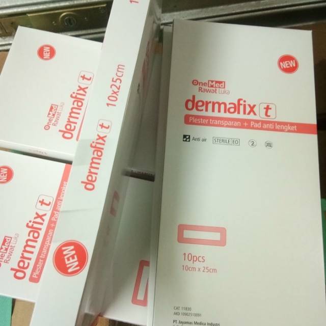 Jual Dermafix t onemed rawat luka/ plaster transparan 10x25 | Shopee ...
