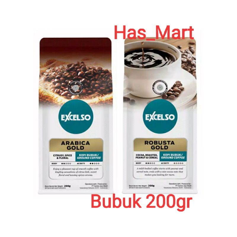 Jual EXCELSO Kopi Robusta /Arabica gold 200g | Shopee Indonesia