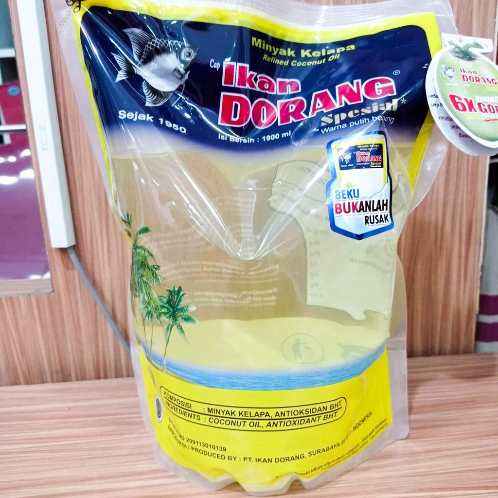 Jual Minyak Kelapa Ikan Dorang 1900ML | Shopee Indonesia