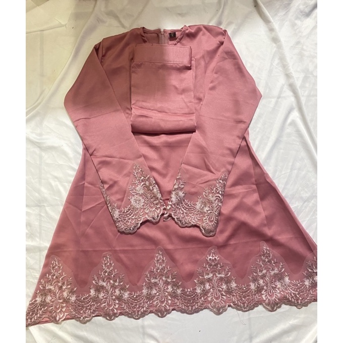Jual Baju Kurung Renda Malaysia SATU SET (REAL PICT) BISA REQ BUSUI ...