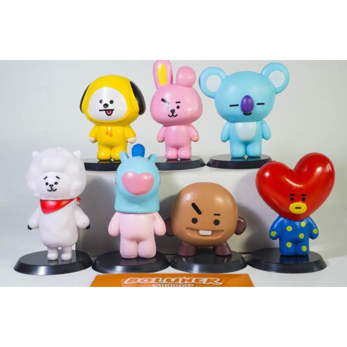 Jual Silahkan Order] Figure Set Bt21 Cartoon Character Version Kpop Bts ...