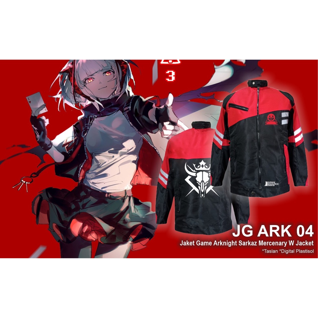 Jual Jaket Game Arknight Sarkaz Mercenary Operator W Jacket ( JG ARK 04 ...