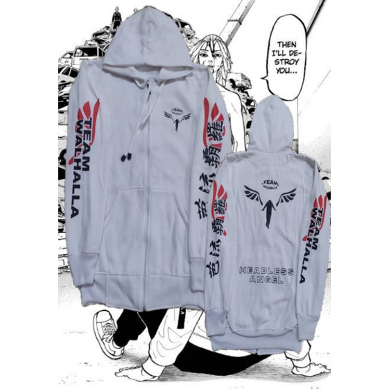 Jual jaket tokyo revenggers team valhalla walhalla Headless Angel ...