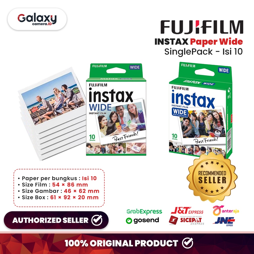 Jual Fujifilm Instax Paper Wide SinglePack | Shopee Indonesia